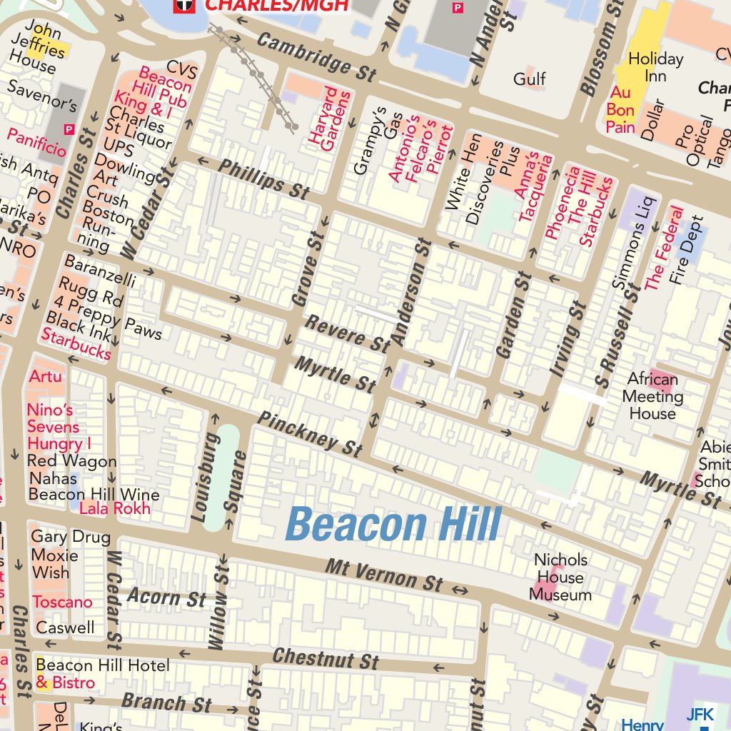Downtown Boston Map by Hedberg Maps, Inc. | Avenza Maps