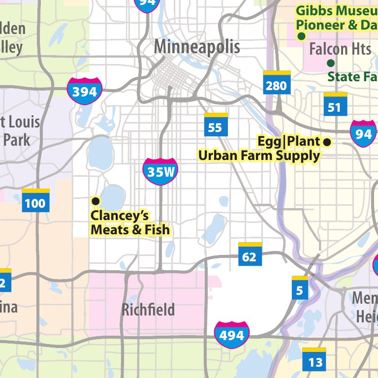 Twin Cities Orchards & Pick-Your-Own Map by Hedberg Maps, Inc. | Avenza ...
