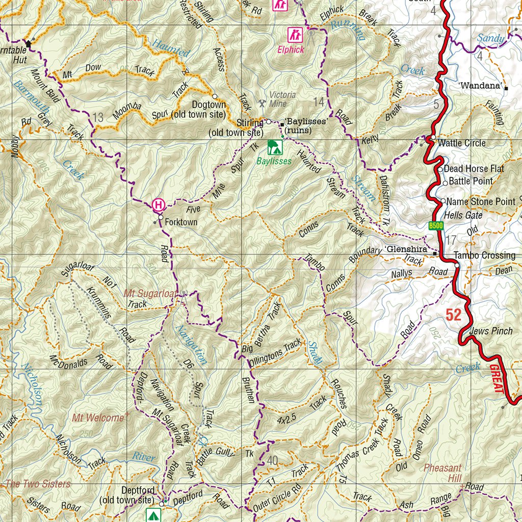 Hema - High Country Victoria East Map by Hema Maps | Avenza Maps