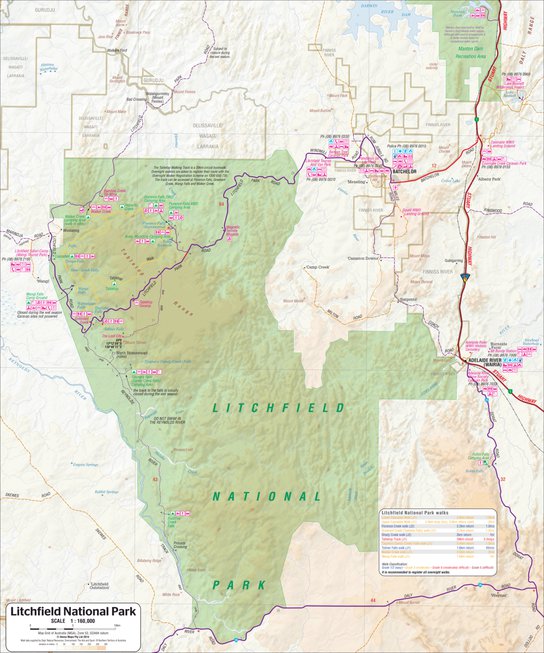 Hema - Litchfield National Park Map by Hema Maps | Avenza Maps