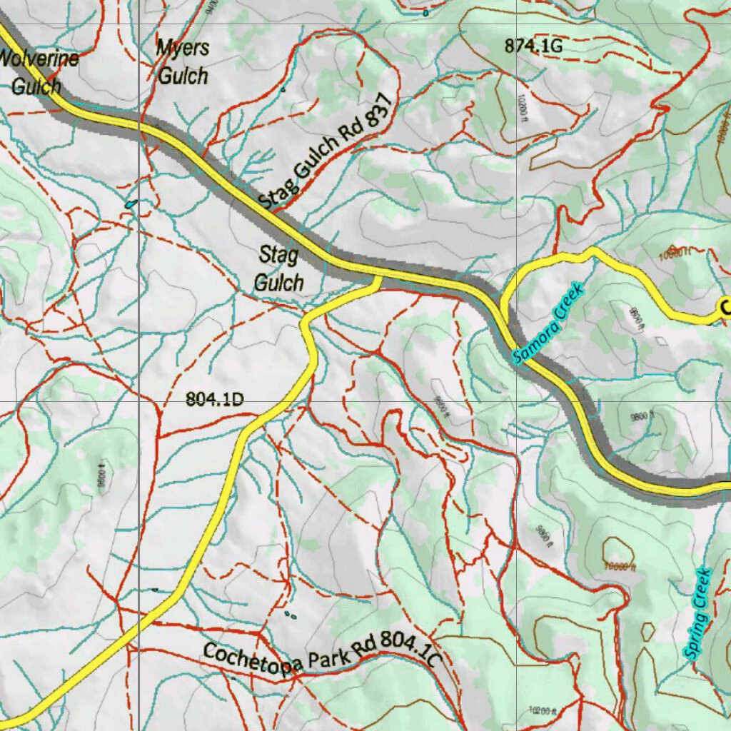 Colorado Unit 67 Bear Concentrations Map by HuntData LLC | Avenza Maps