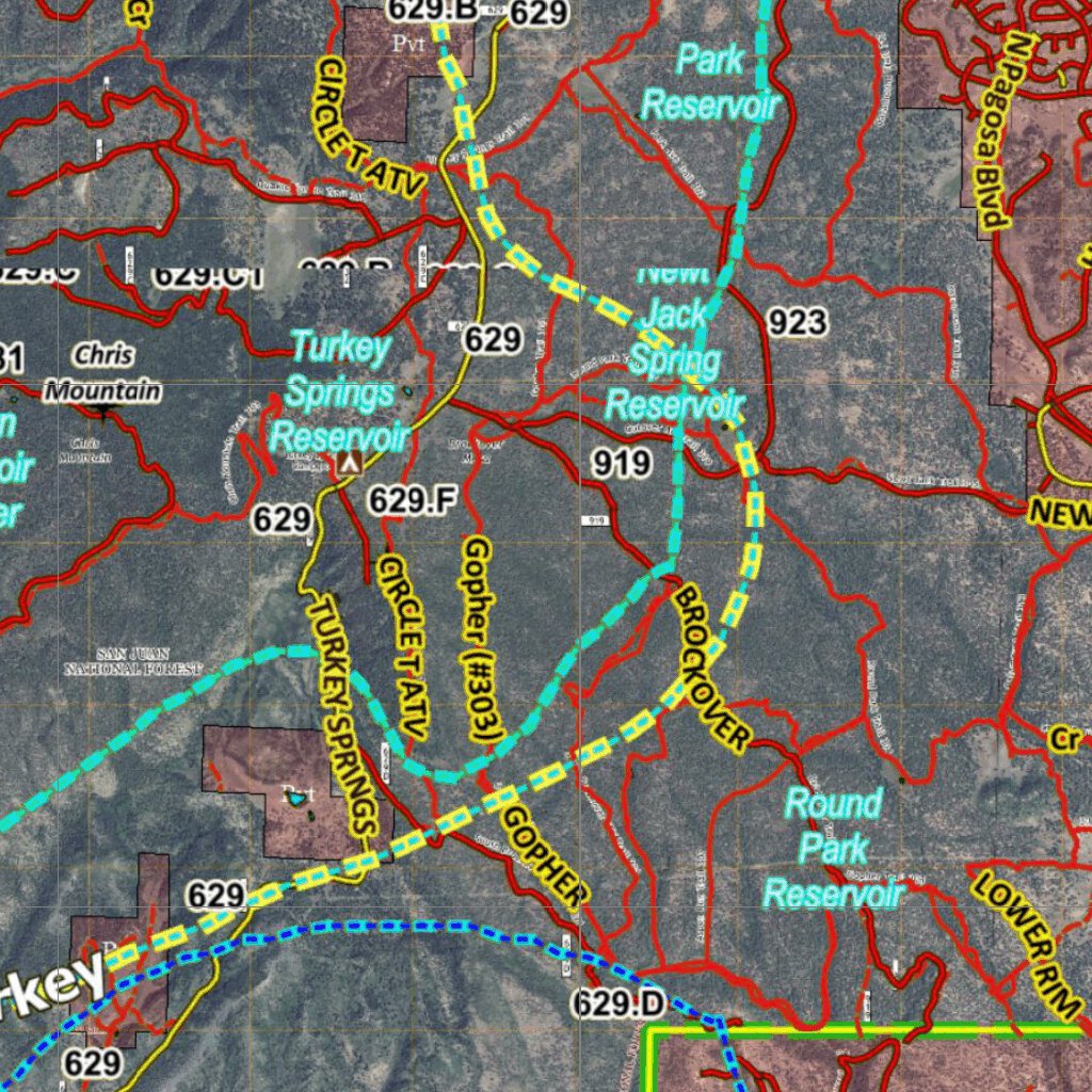 Colorado Unit 78 Turkey, Goose, and Pheasant Concentration Map by ...