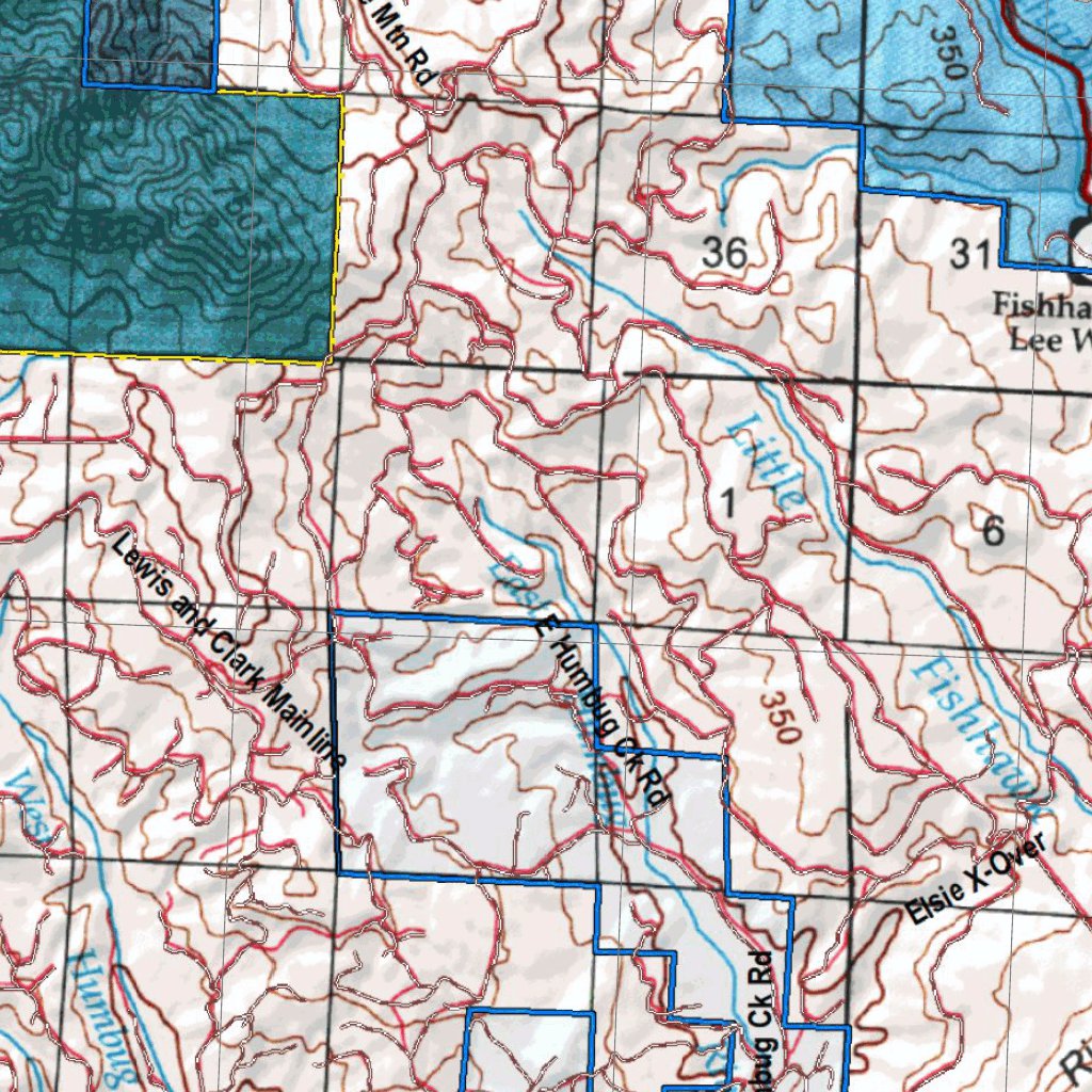 Oregon Hunting Unit 10, Saddle Mtn Land Ownership Map by HuntData LLC ...
