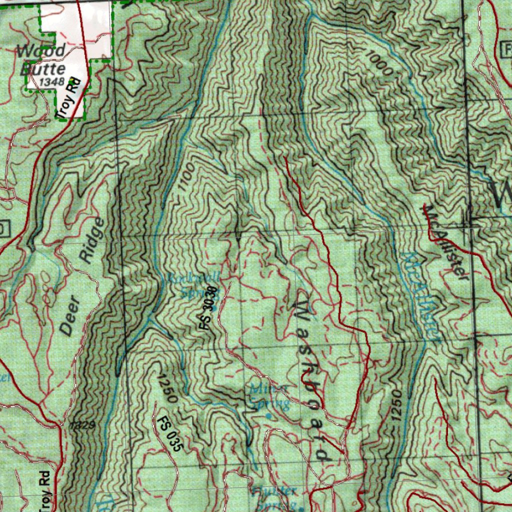Oregon Hunting Unit 57, Sled Spring Land Ownership Map by HuntData LLC ...