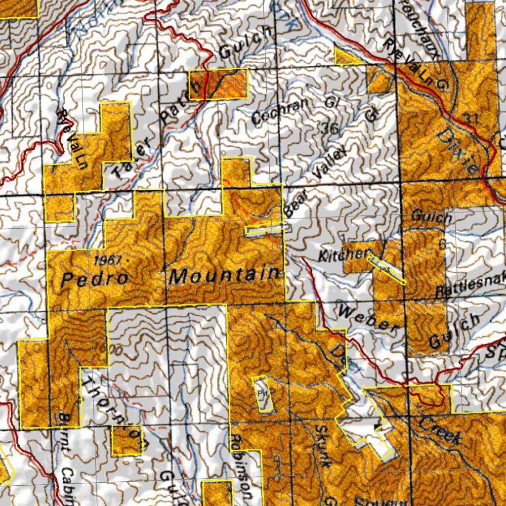 Oregon Hunting Unit 64, Lookout Mtn Land Ownership Map by HuntData LLC ...