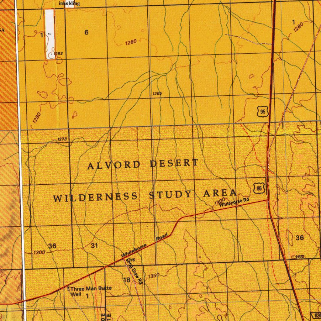 Oregon Hunting Unit 68, Whitehorse Land Ownership Map by HuntData LLC ...