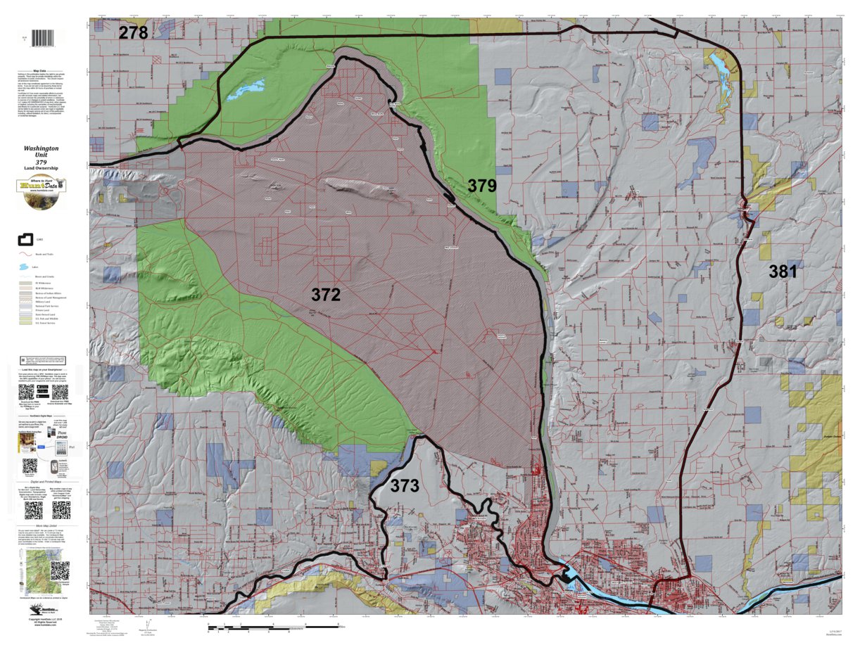 Washington Hunting Unit(s) 379 Landownership Map by HuntData LLC ...