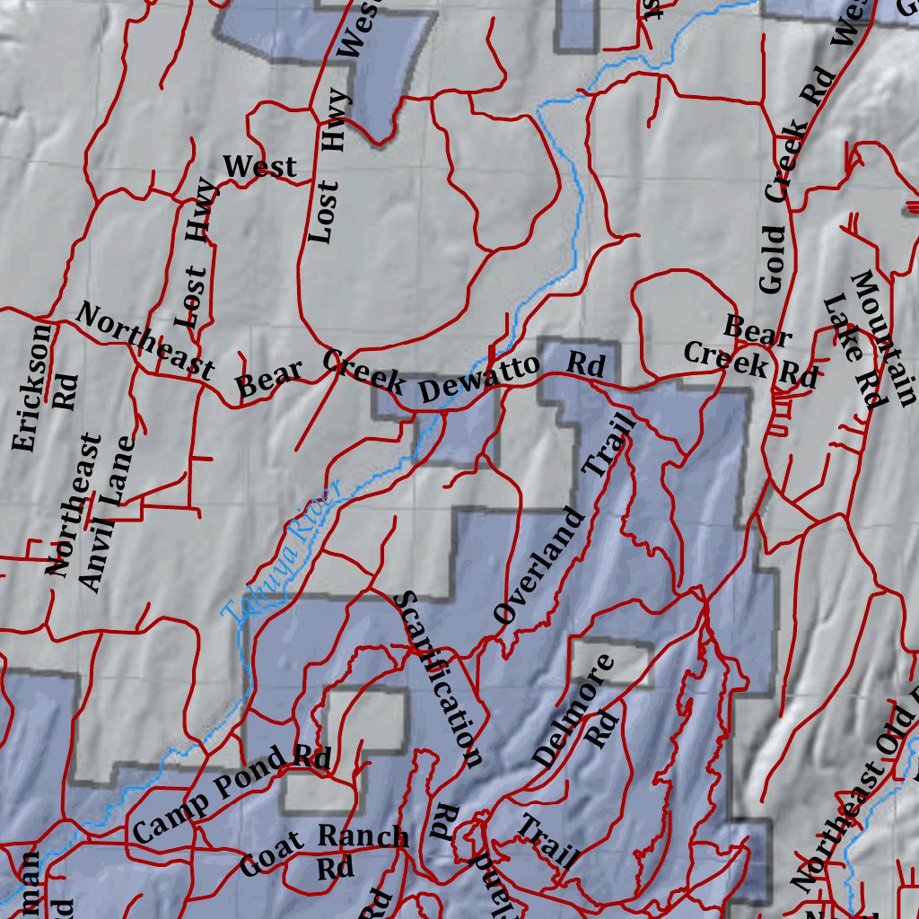 Washington Hunting Unit(s) 633 Landownership Map by HuntData LLC ...
