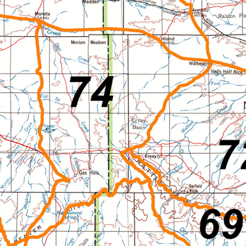 Wyoming Statewide Antelope Concentration Map by HuntData LLC | Avenza Maps