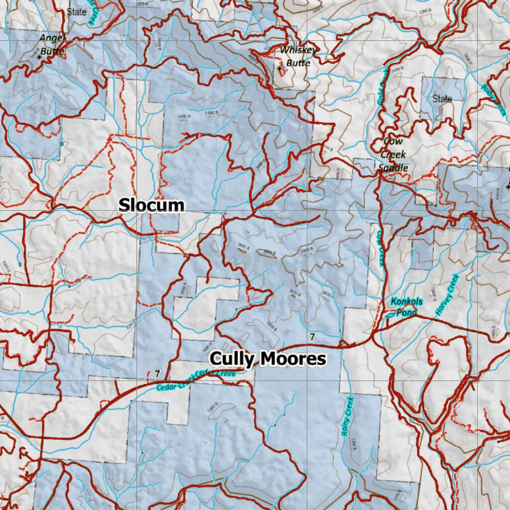 Idaho General Unit 10A Land Ownership Map by Idaho HuntData LLC ...