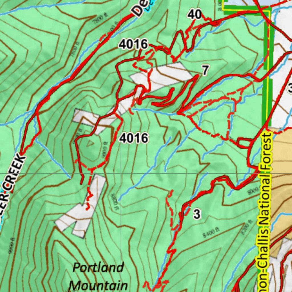 Idaho General Unit 30A Land Ownership Map by Idaho HuntData LLC ...