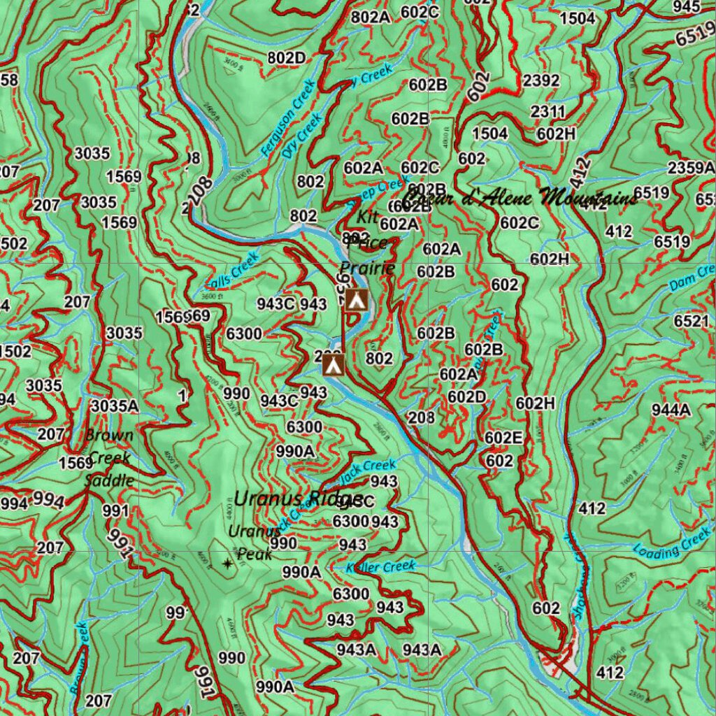 Idaho General Unit 4 Land Ownership Map by Idaho HuntData LLC | Avenza Maps