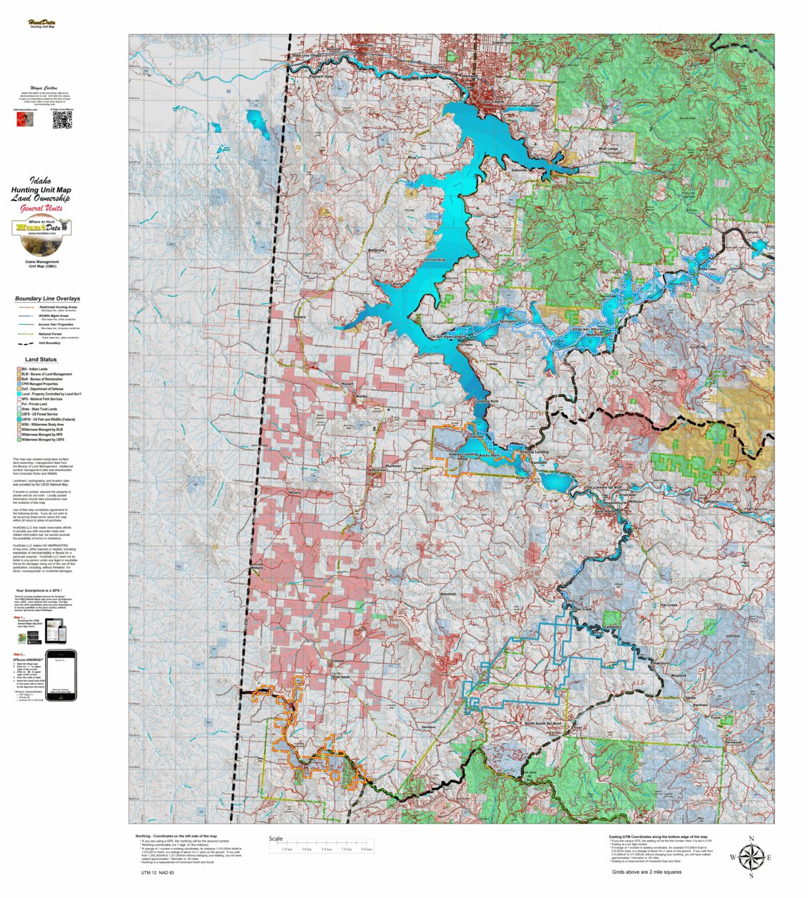 Idaho General Unit 5 Land Ownership Map by Idaho HuntData LLC | Avenza Maps