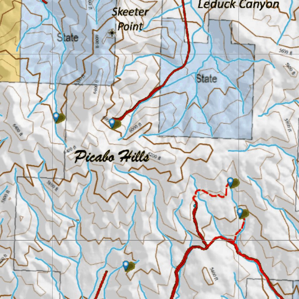 Idaho General Unit 52 Land Ownership Map by Idaho HuntData LLC | Avenza ...