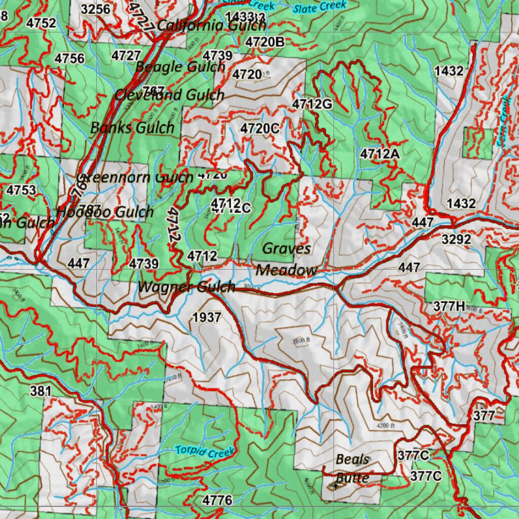 Idaho General Unit 8A Land Ownership Map by Idaho HuntData LLC | Avenza ...