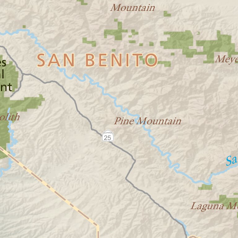 Anza Trail: Monterey and San Benito Counties Map by Juan Bautista de ...