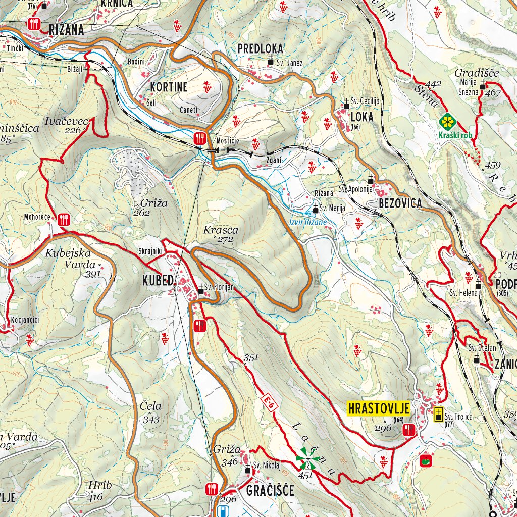 Primorska 1 : 40 000 Kartografija Map by Kartografija d.o.o. | Avenza Maps