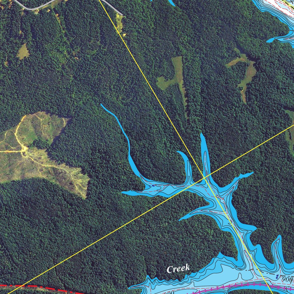 Philpott Reservoir, VA 1905D Map by Kingfisher Maps, Inc. | Avenza Maps