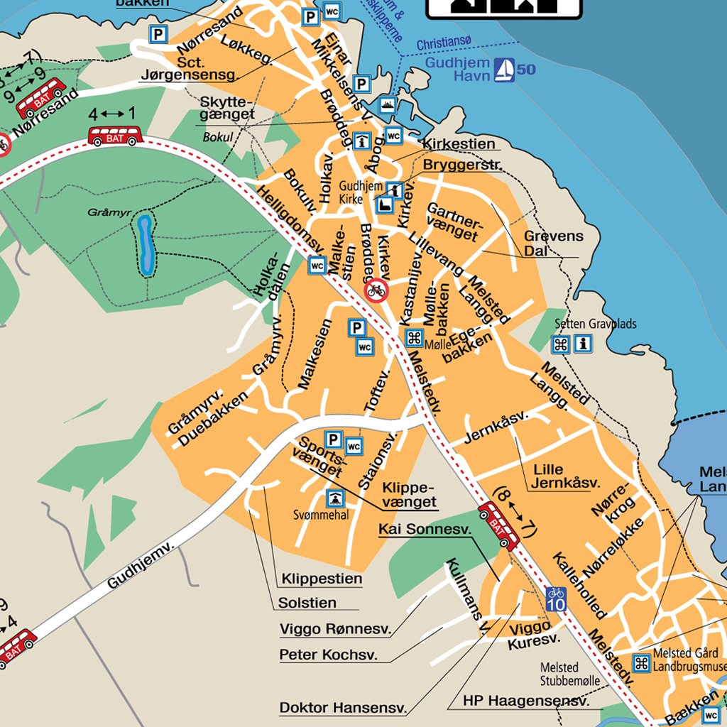 Bornholm & Christiansoe Map by Kortguide-Bornholm.dk | Avenza Maps