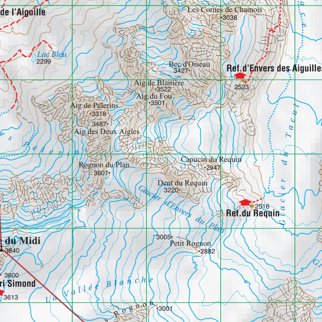 Tour du Mont Blanc 1:50.000 - Giro del Monte Bianco TMB Map by L ...