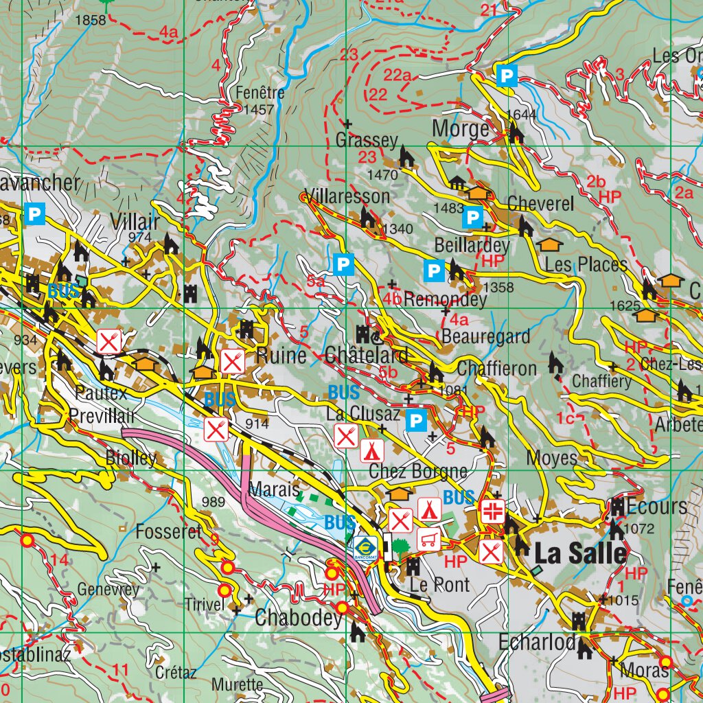 Tour du Mont Blanc 1:50.000 - Giro del Monte Bianco TMB Map by L ...