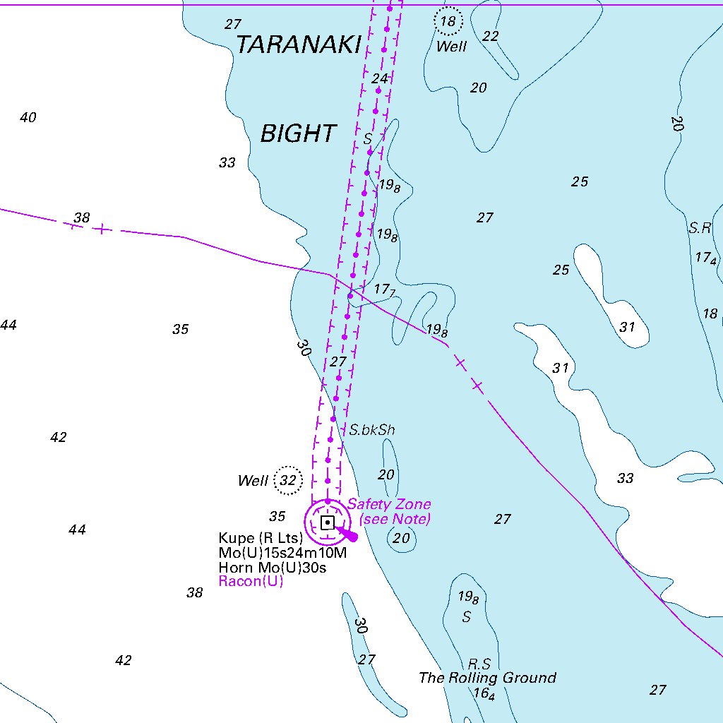 Cape Egmont to Rangitikei River Map by Land Information New Zealand ...