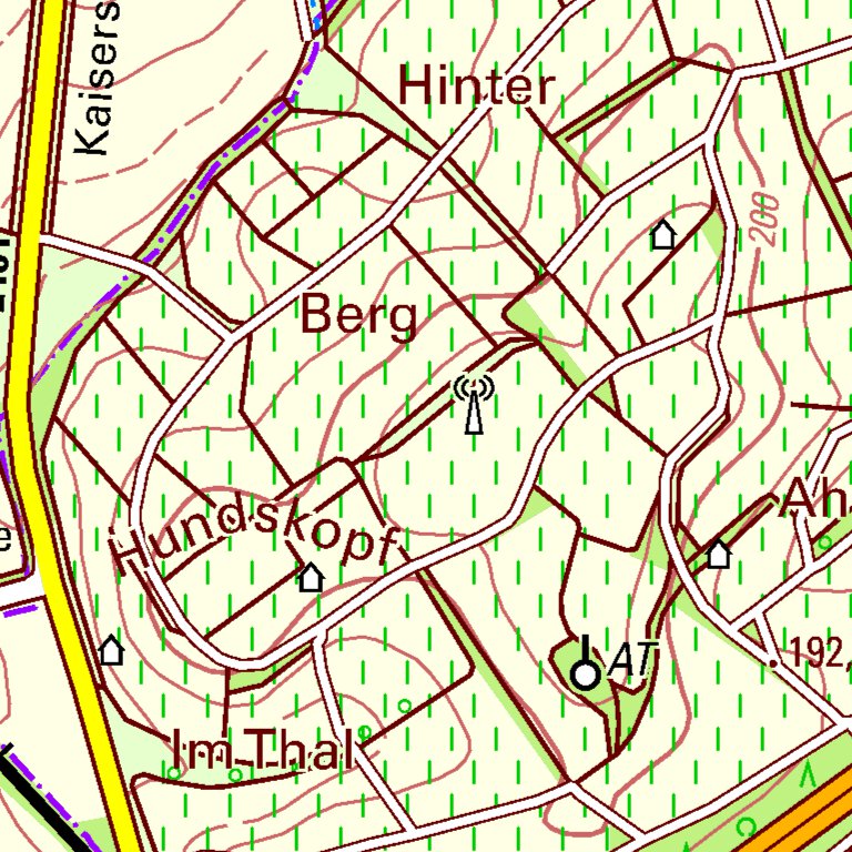 Armsheim (1:25,000) Map by Landesamt fur Vermessung und ...
