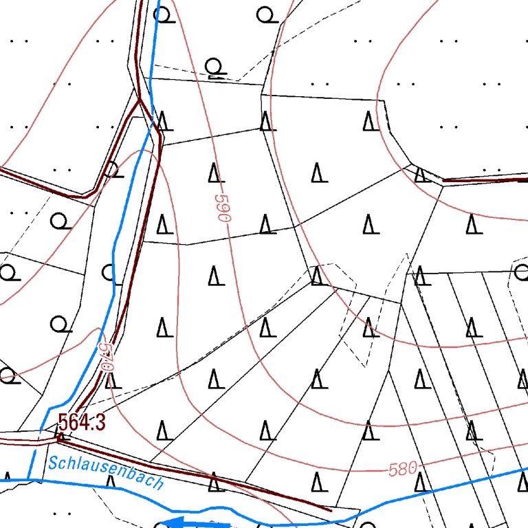 Auw bei Prüm 4 (1:5,000) Map by Landesamt fur Vermessung und ...