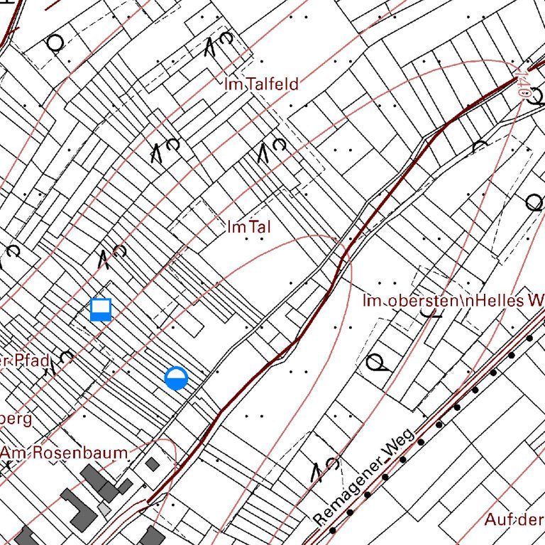 Bad Neuenahr-Ahrweiler 10 (1:5,000) Map by Landesamt fur Vermessung und ...