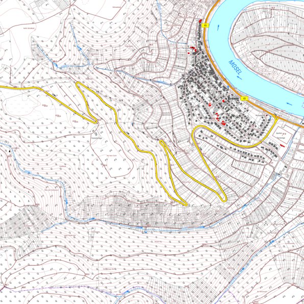 Bremm 1 (1:5,000) Map by Landesamt fur Vermessung und ...