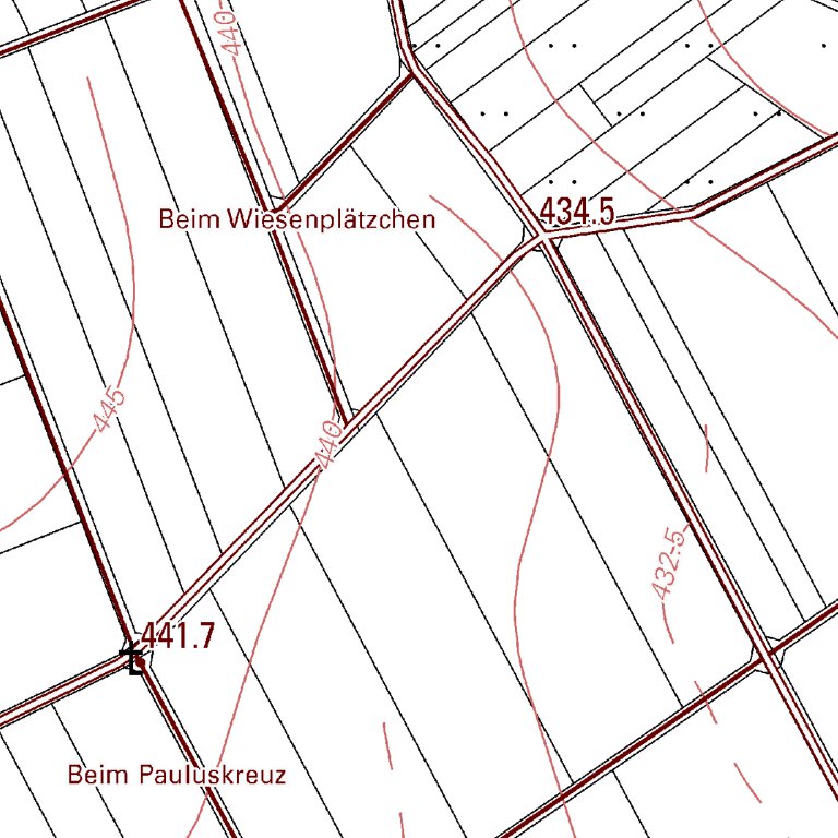 Büchel 3 (1:5,000) Map by Landesamt fur Vermessung und ...