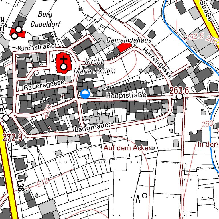 Dudeldorf 1 (1:5,000) Map by Landesamt fur Vermessung und ...
