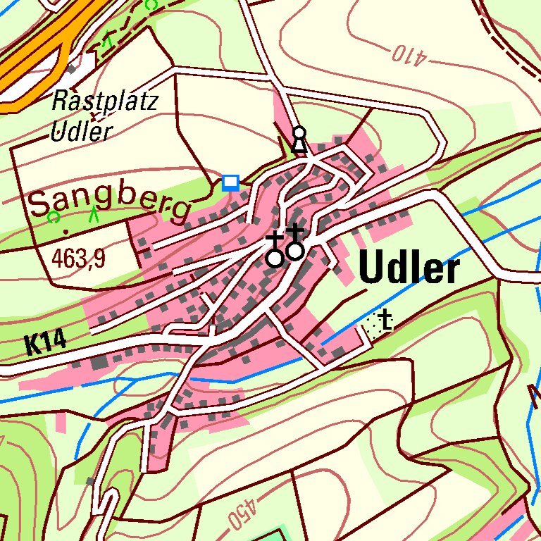 Eckfeld (1:25,000) Map by Landesamt fur Vermessung und ...