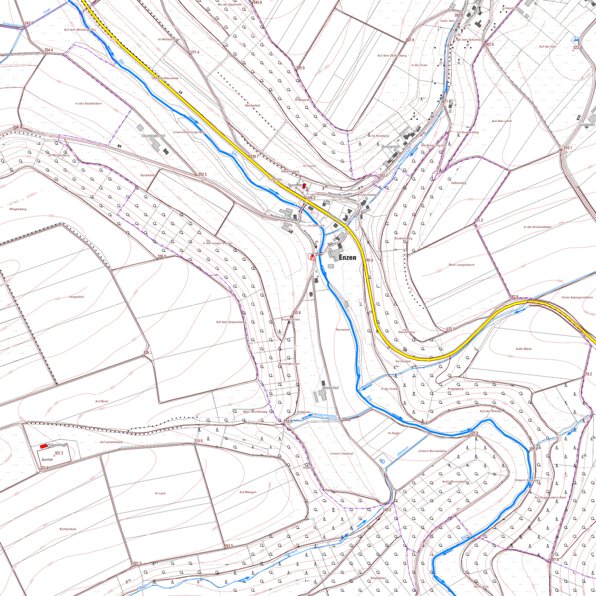 Enzen (1:5,000) Map by Landesamt fur Vermessung und ...