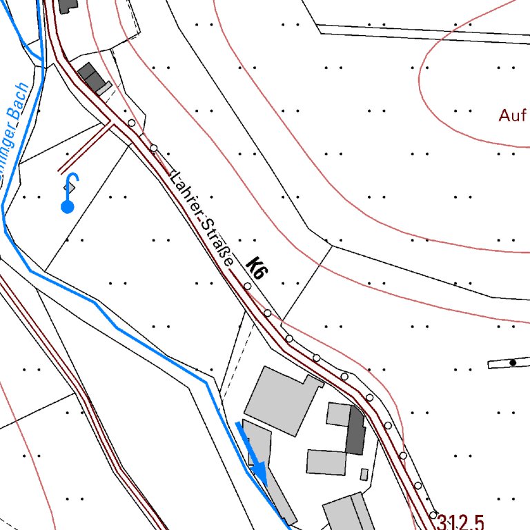 Lahr 1 (1:5,000) Map by Landesamt fur Vermessung und ...