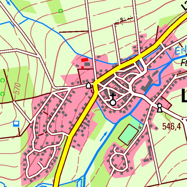 Liebenscheid (1:25,000) Map by Landesamt fur Vermessung und ...