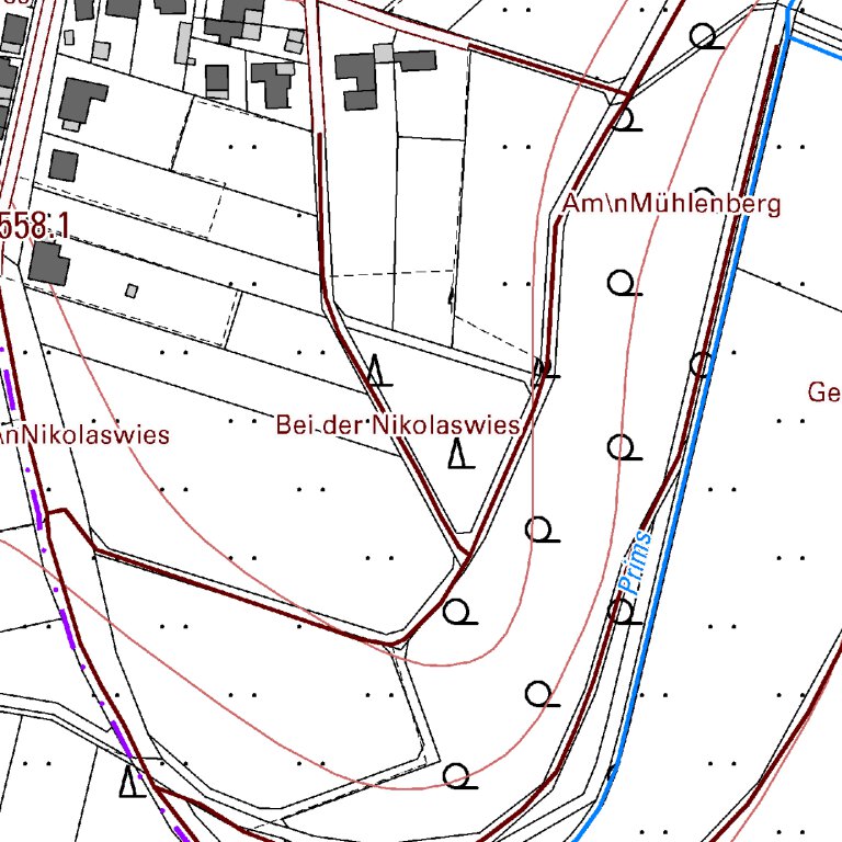 Malborn 2 (1:5,000) Map by Landesamt fur Vermessung und ...