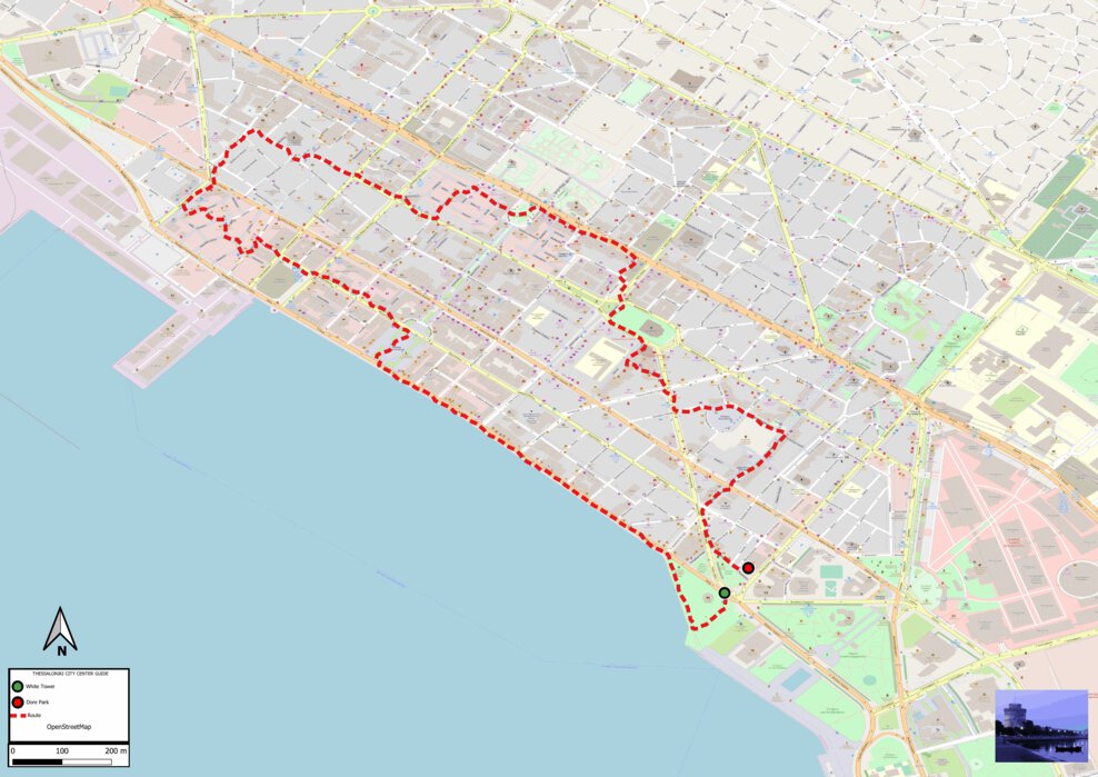 Thessaloniki City Center Tour Map by MakemyMap.gr | Avenza Maps