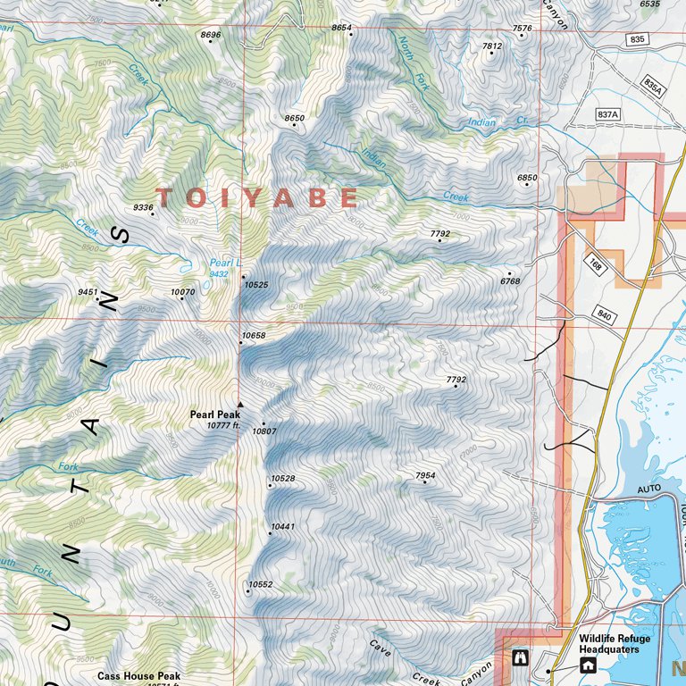 Ruby Mountains South Half Map by Map Design Studio | Avenza Maps
