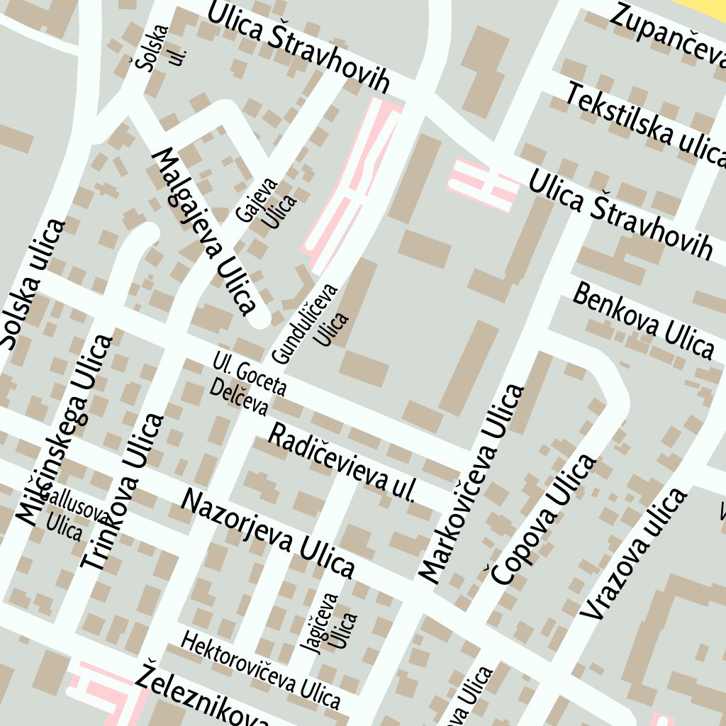 Maribor street Map by Maperitive | Avenza Maps