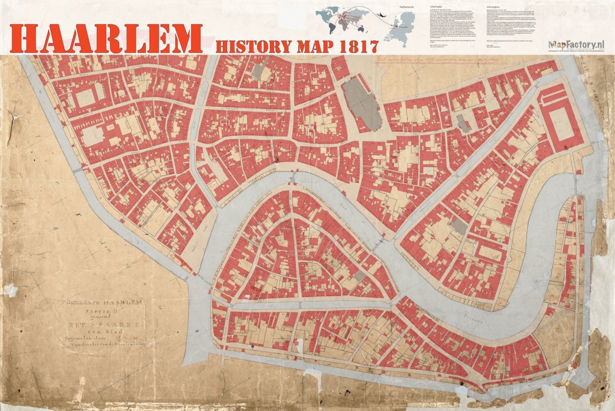 Haarlem 1819 Map by Mapfactory | Avenza Maps