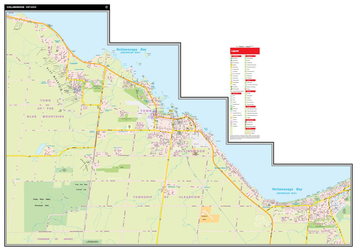 Collingwood, ON Map by Mapmobility Corp. | Avenza Maps