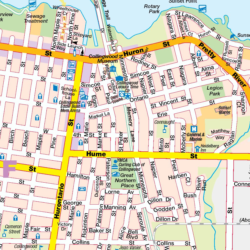 Collingwood, ON Map by Mapmobility Corp. | Avenza Maps