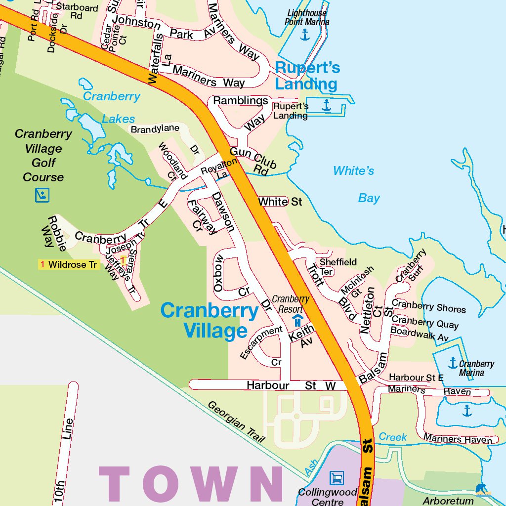 Collingwood, ON Map by Mapmobility Corp. | Avenza Maps