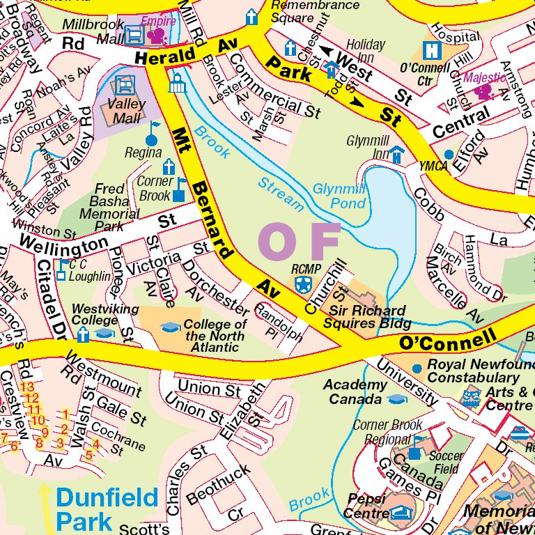 Corner Brook, NL Map by Mapmobility Corp. | Avenza Maps