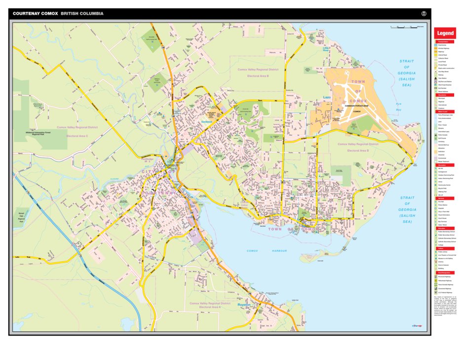 Courtenay Comox, BC Map by Mapmobility Corp. | Avenza Maps