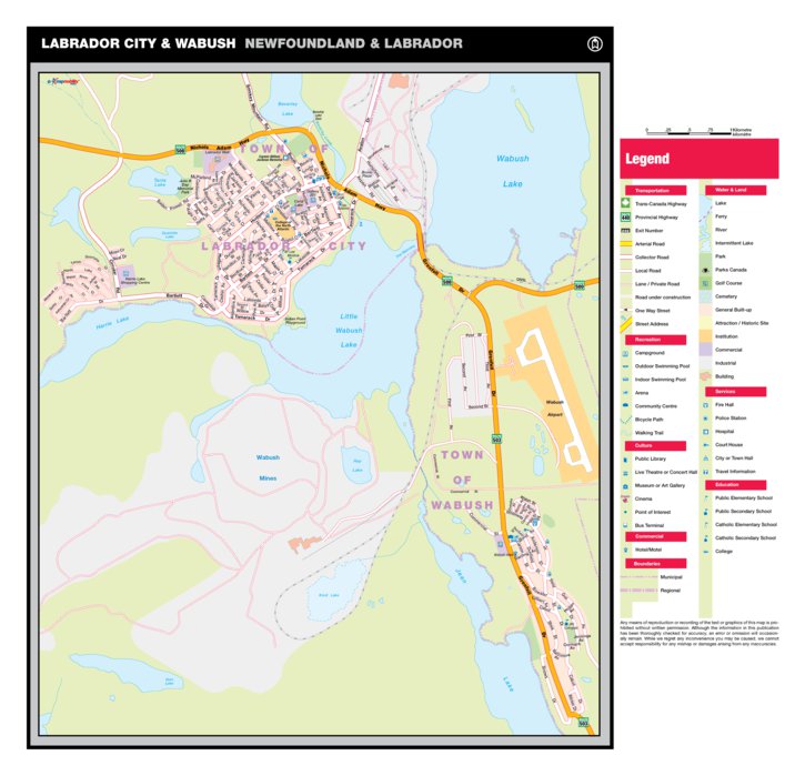 Labrador City and Wabush, NL Map by Mapmobility Corp. | Avenza Maps