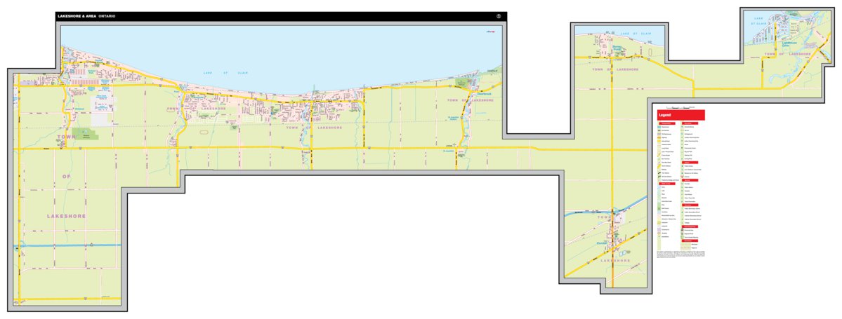 Lakeshore and Area, ON Map by Mapmobility Corp. | Avenza Maps