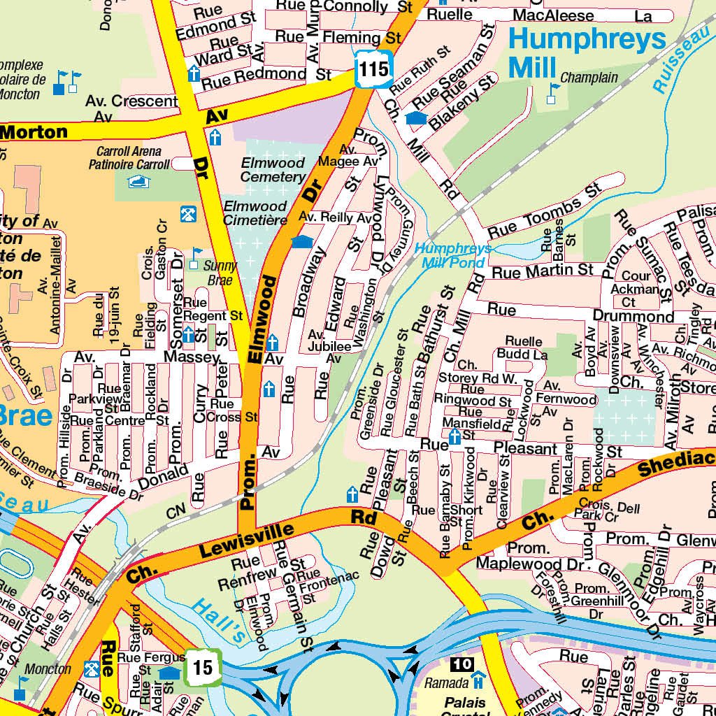 Moncton, NB Map by Mapmobility Corp. | Avenza Maps