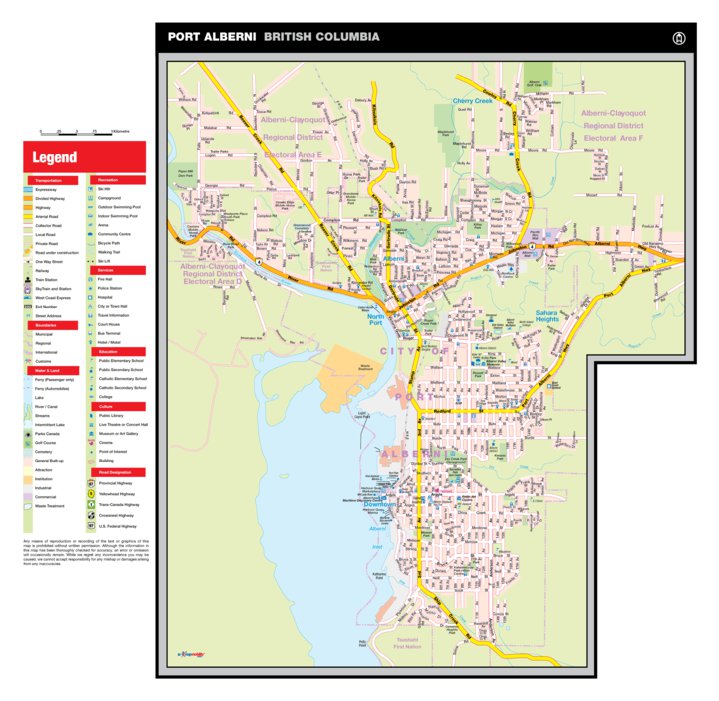 Port Alberni, BC Map by Mapmobility Corp. | Avenza Maps